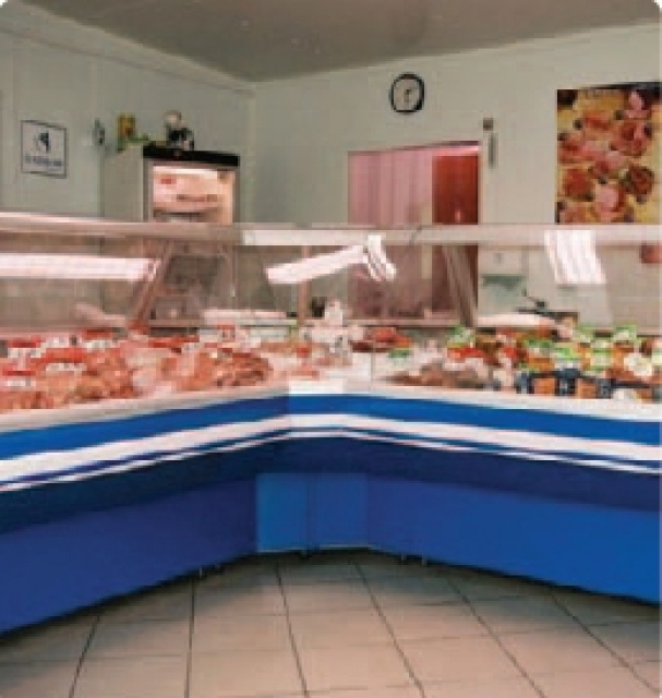 LCP Perseus NW Corner (internal) counter with curved glass